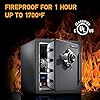 Sentry Safe SFW123DSB Fireproof and Water Resistant, 33.6L, Preset dial ...