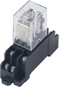 Amazon.com: ENDYAK 1 Set of Power Relay Coil Universal Relay LY2 DPDT LY2NJ Relay DC 12v/24v AC ...