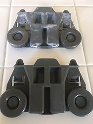 Amazon.com: 4 Packs W10195417 UPGRADED Dishwasher Wheels Lower Rack For ...