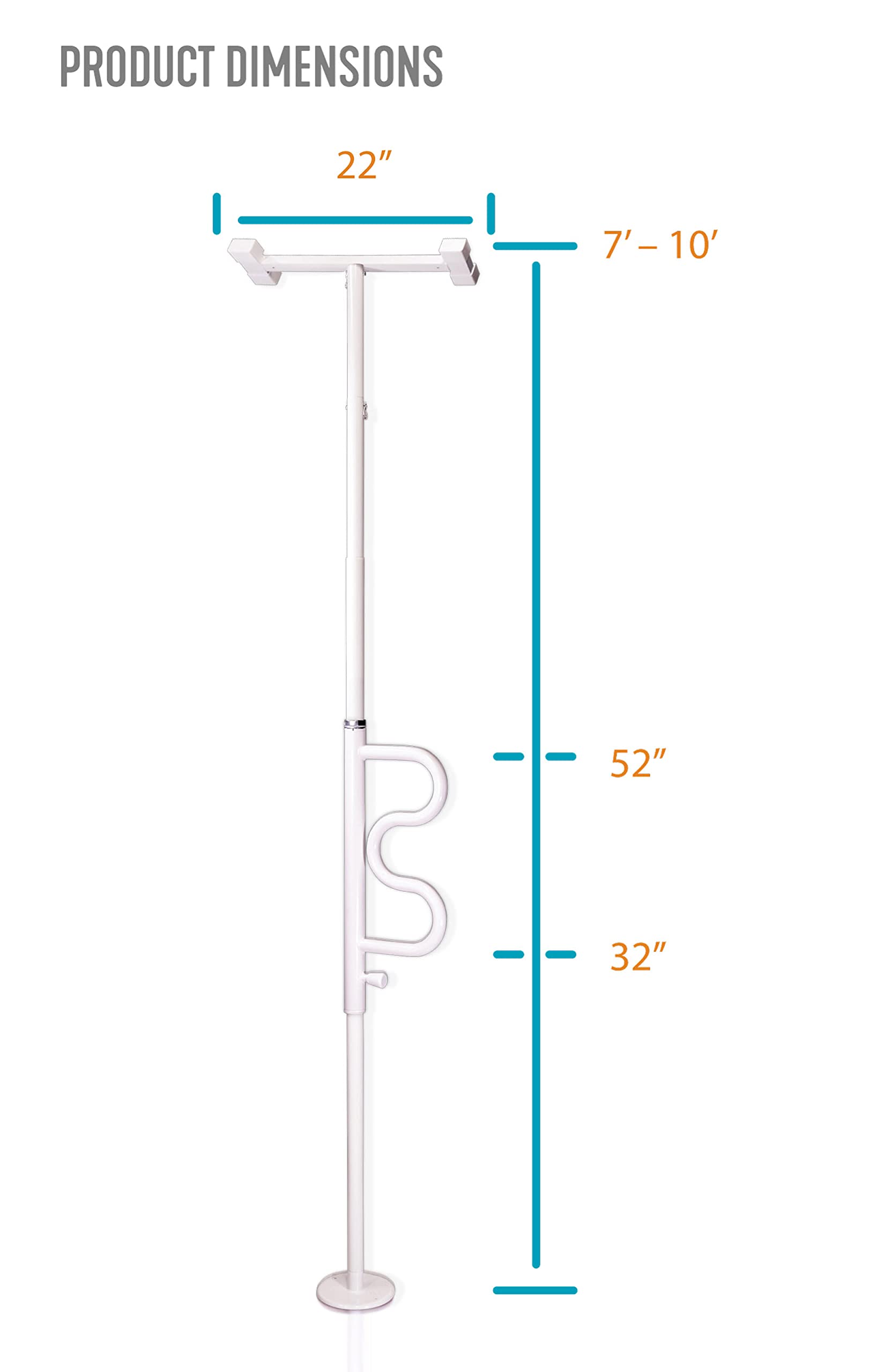 Snapklik.com : Security Pole And Curve Grab Bar, Elderly Tension ...