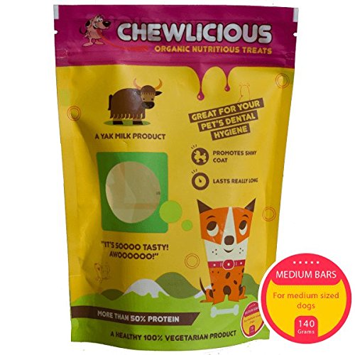 Buy PetSutra Chewlicious Dog Food Treats Chhurpi (Yak Milk Chews), Medium Bars, 140g (Large Pack ...