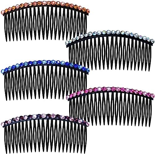 Amazon.com : MARY LAVENDER Side Hair Combs with Rhinestone for Women ...