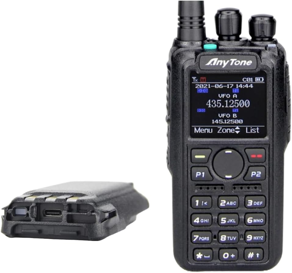 Amazon.com: Anytone AT-D878UVII Dual-Band VHF/UHF DMR Handheld ...
