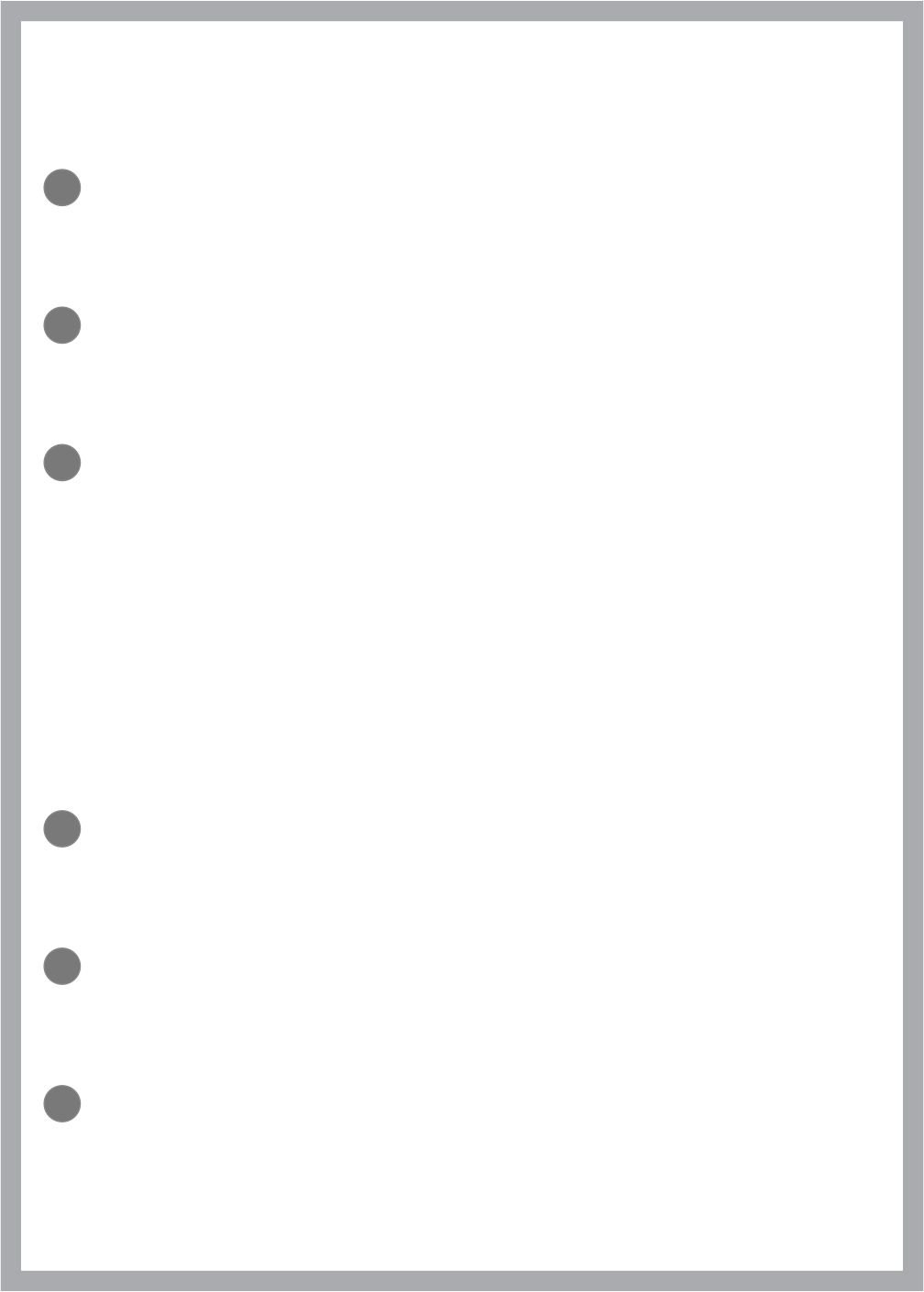 B6 Size Blank Sheets, Sized and Punched for 6-Ring B6 Notebooks by ...