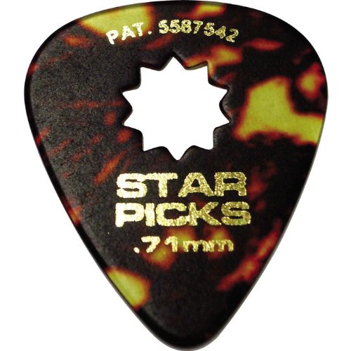 12 Everly Classic Shell Star Picks .46mm 32001 : Amazon.in: Musical ...