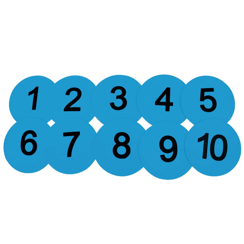 Snapklik.com : Eco Walker 8inch Numbered Floor Spot Markers Set Of 5