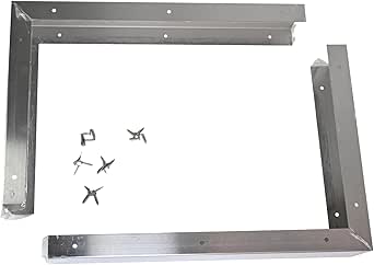 2 Pieces Stainless Steel Microwave Trim Kit Microwave Side Panel Kit ...