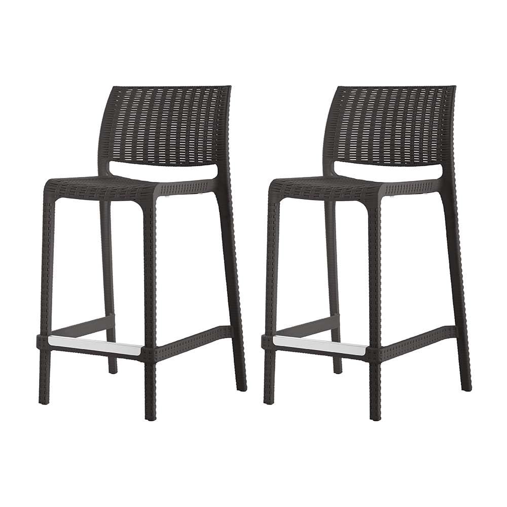 Lagoon Rue Counter Stool, Set de 2, Taburete Inyectado en Polipropileno ...