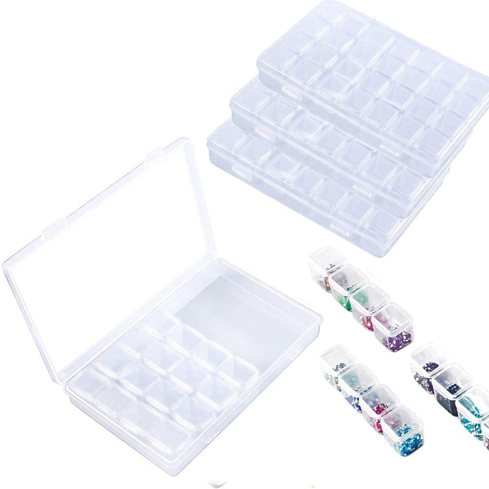 Amazon.com: Diamond Embroidery Box, FOME 3 Pack Clear Diamond Painting ...
