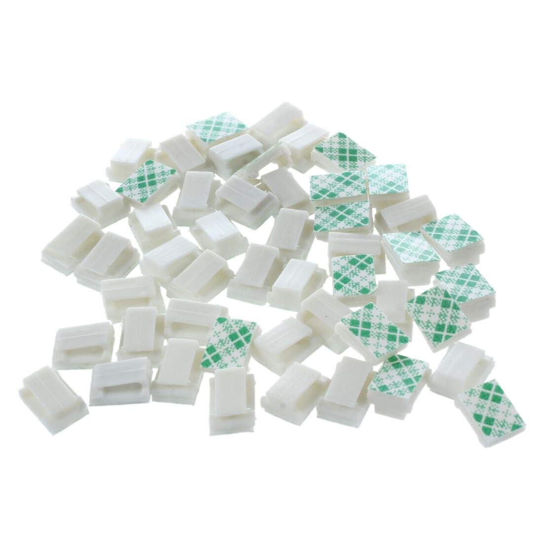 Self-Adhesive Wire Bundle Holder Tie Mount Clip, 7 mm Width, 50 Piece ...