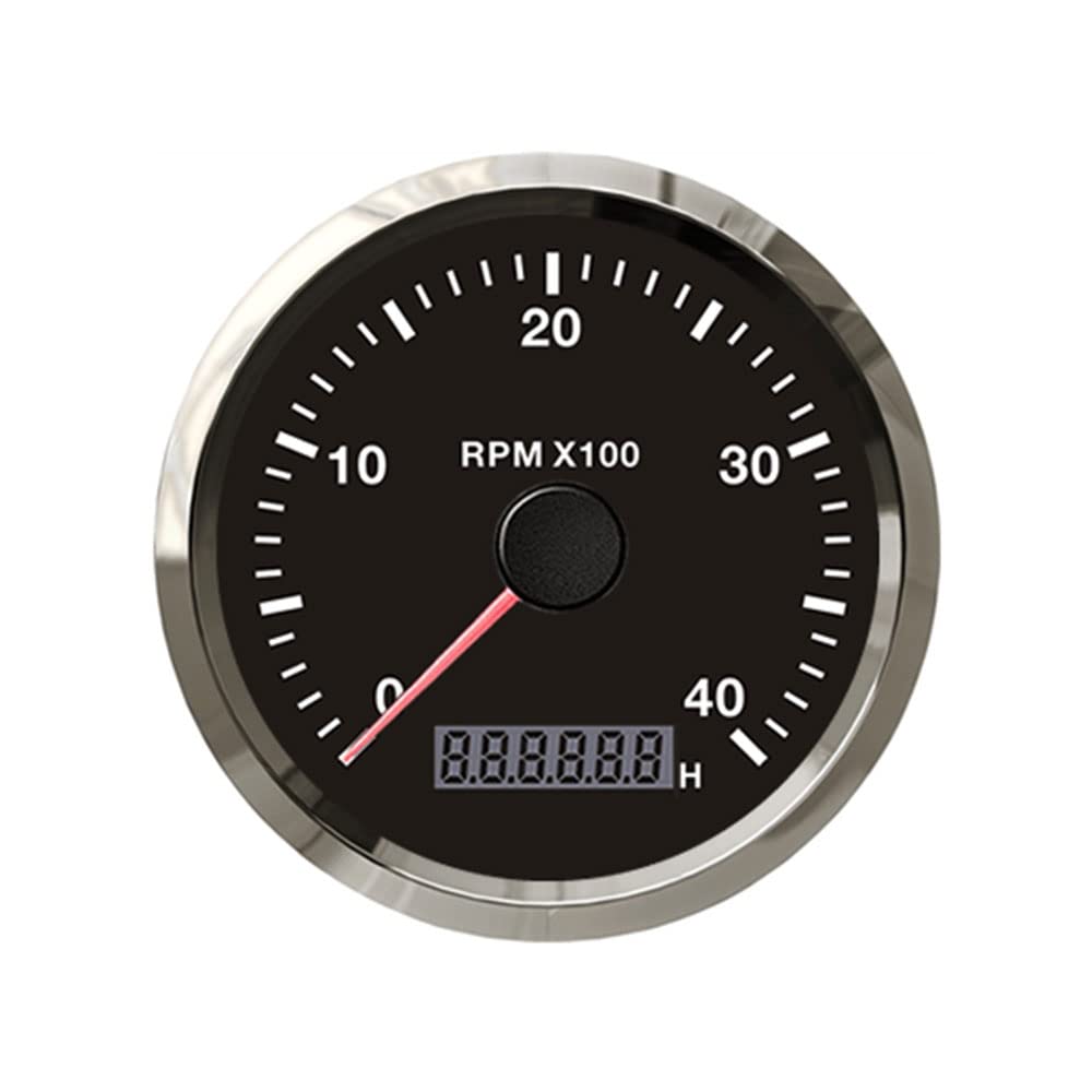 Amazon.com: ELING RPM Tachometer Gauge 0-4000RPM with LED Digital ...