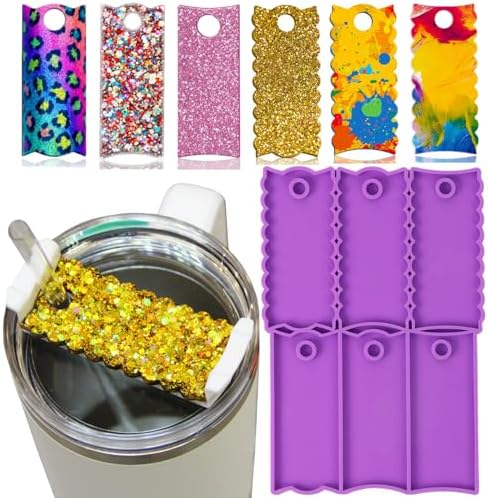 Amazon.com: lasuroa 7pcs Name Plate Resin Molds, Silicone Name Tag ...