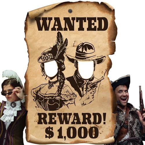 Amazon.com: Lunmon West Wanted Photo Prop Western Photography Backdrop ...