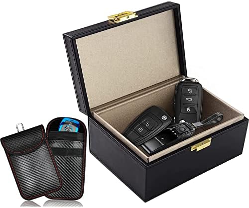 Samfolk Faraday Box with Faraday Pouchs, Car Key Signal Blocking Box ...