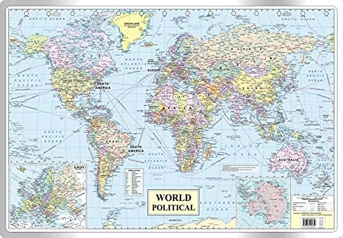World Political Map : Map For Students (30 Inches X 20 Inches) : Wonder ...