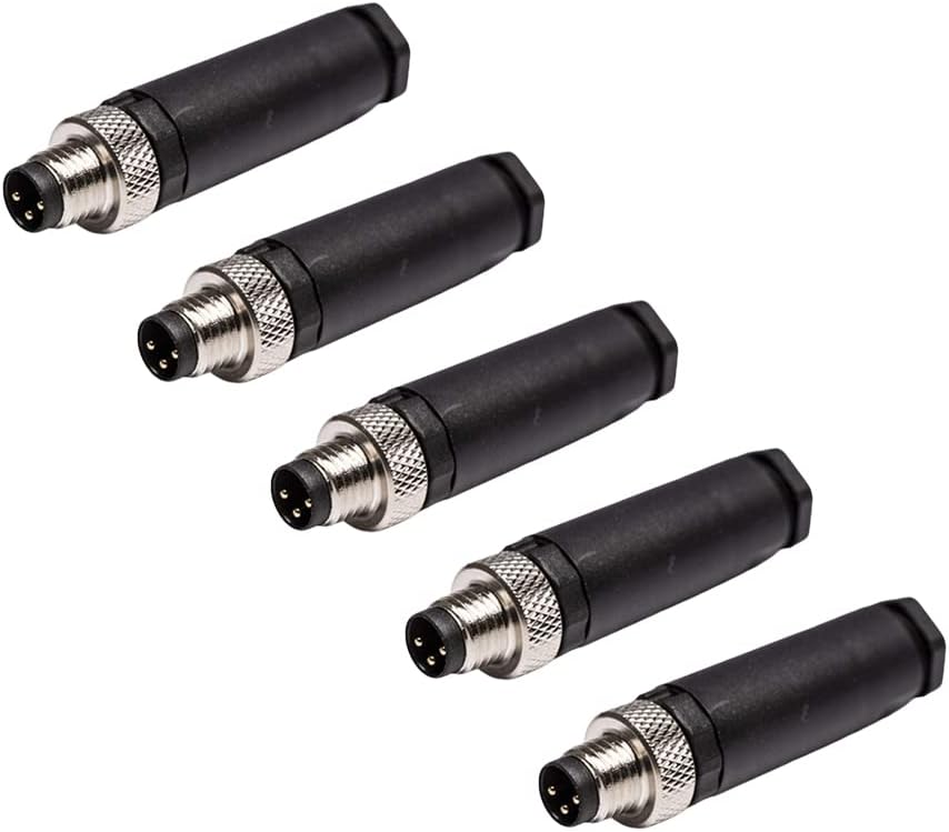 Amazon.com: Lonlonty M8 3 Pin Male & Female Socket Panel Aviation Wire ...