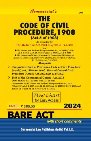 Buy The Code of Civil Procedure, 1908 Bare act-Latest 2024 EDITION ...