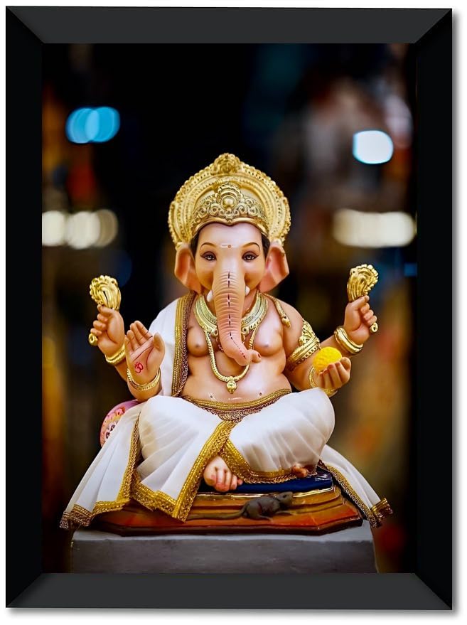 Beautiful Elegant Lord Ganesha Photo Frame Ganpati Rectangular Photo ...