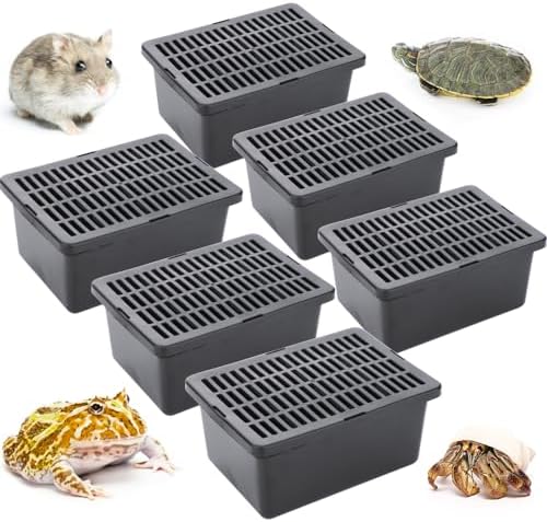 Amazon.com : 6 Pack Small Plastic Reptile Carrier Small Pet ...