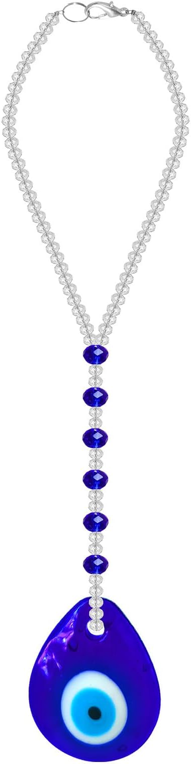 Amazon.com: Erbulus Turkish Blue Evil Eye Car Hanging Gold Ornament Set ...