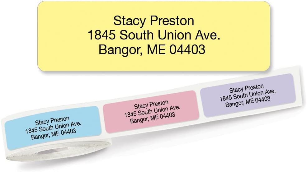 Amazon.com : White Small Return Address Labels - Set of 96 2" x 3/4 ...