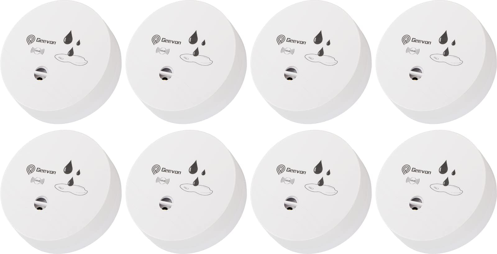 2 Pack Water Leak Detector - 95 dB Flood Detection Alarm Sensor for ...