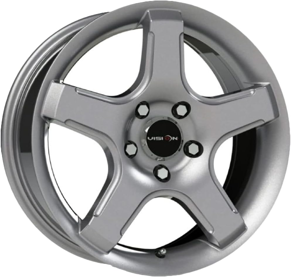 Amazon.com: Vision 14 15x6.5 5x108 +38mm Silver Wheel Rim 15" Inch ...