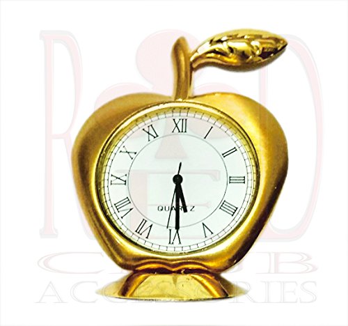Apple Shaped Clock Watch (Small) for Car/Office/Home with Complementary ...