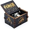 Amazon.com: Huntmic Black Wood Star Wars Music Box, Antique Carved Hand ...