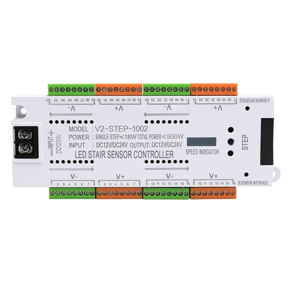 Buy Auslese 32CH LED Staircase Motion Sensor Controller for Strip ...