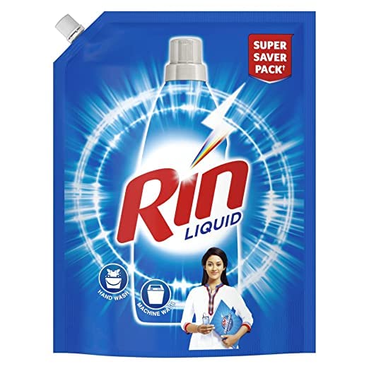 Rin Liquid Super Saver Pack | Hand Wash | Machine Wash | 2Ltr (Pack of ...