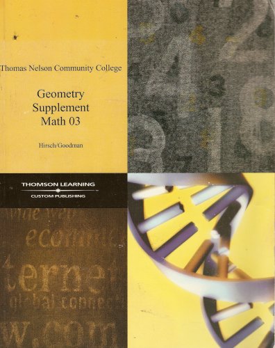 Amazon.com: Geometry Supplement Math 03 (TNCC): 9780534978266: Hirsch ...