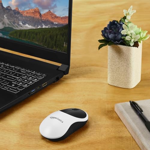 amazon basics Wireless Mouse | 2.4 Ghz with USB Nano Receiver | 1000 ...