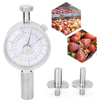 Fruit Hardness Tester Fruit Firmness Penetrometer Sclerometer with 2 ...