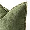 MIULEE Pack of 2 18x18 Inch Sage Green Farmhouse Decorative Throw ...
