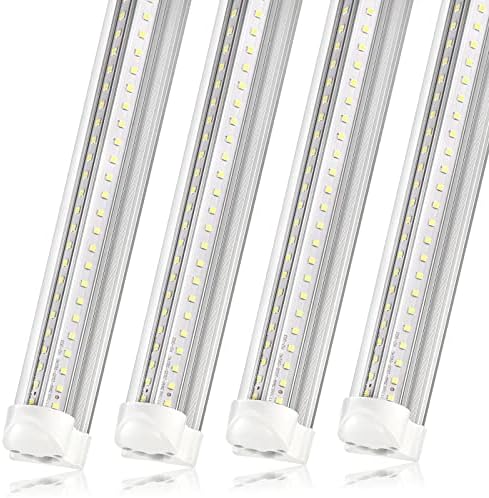 ONLYLUX 5ft LED Shop Light Fixture, Linkable 6500K Daylight White Tube ...