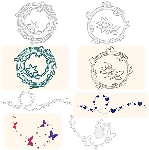 Amazon.com: 4Pcs Die Cuts for Card Making, Metal Cutting Dies for Paper ...