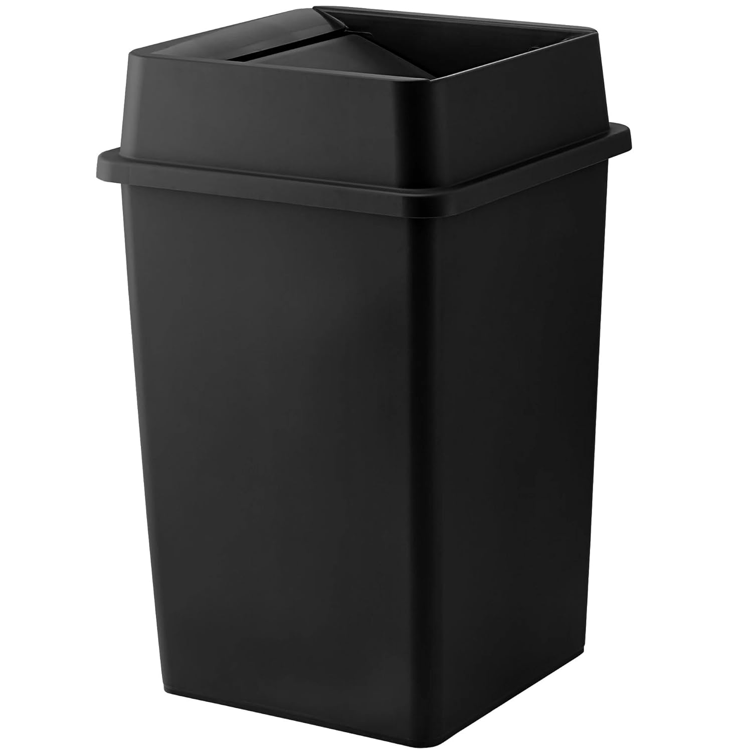 Amazon.com: WEBSTORE SUPPLY 35 Gallon Trash Can, Black Square ...