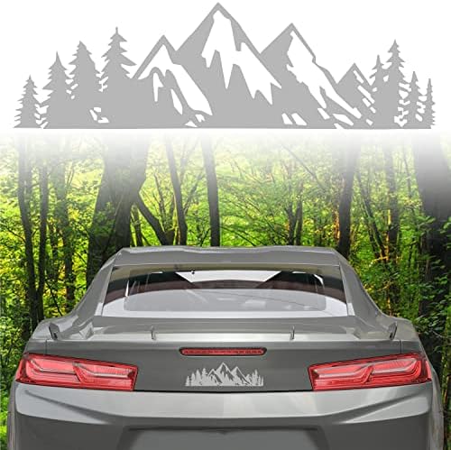 Amazon.com: Funny Car Decal Sticker - Mountain Snow Tree Trunk Vinyl ...