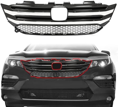 Amazon.com: Kojem Front Upper Grill Grille Compatible with 2016-2018 ...