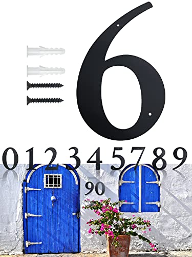 11 Inch Extra Large House Numbers, Address Numbers Elegant Black Finish ...