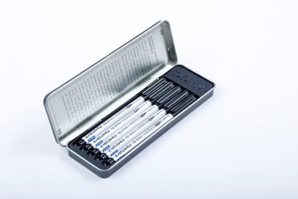 AMARIZ Doms Pigment Fine Point Liner Set Of 5, Black : Amazon.in: Home ...
