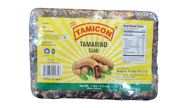 Tamicon Naturally Processed Tamarind Slab | Farm Fresh, Seedless Imli ...