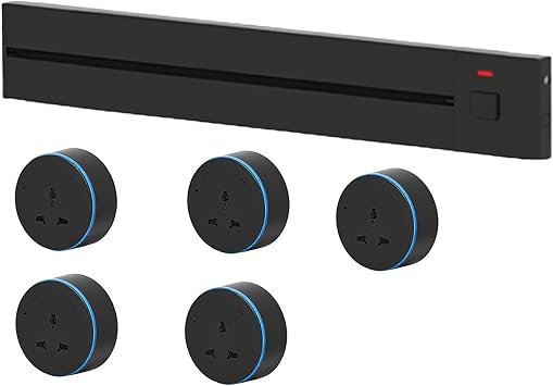 Surface-Mounted Wall-Mounted Track Outlet, Removable Electrical Outlet ...