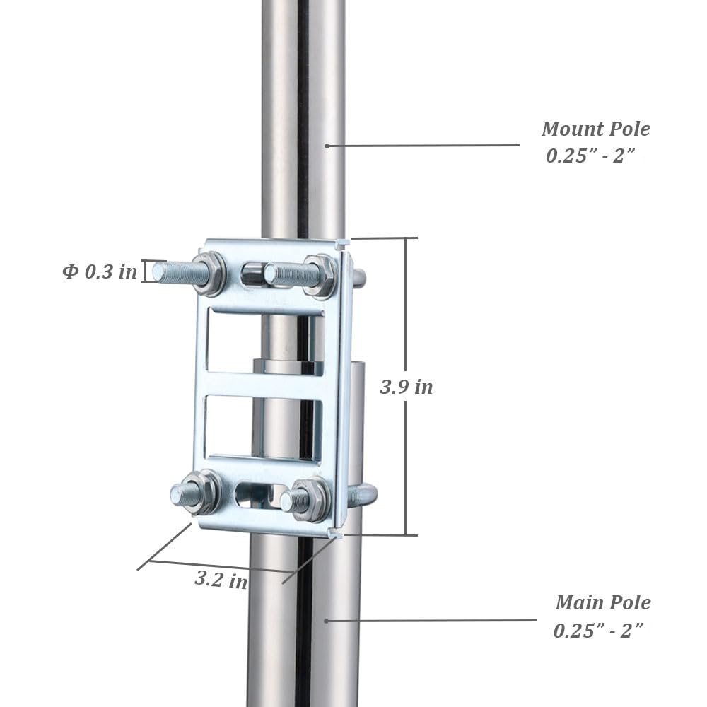 Snapklik.com : Sactulaz Antenna Mast Pipe Mount Works