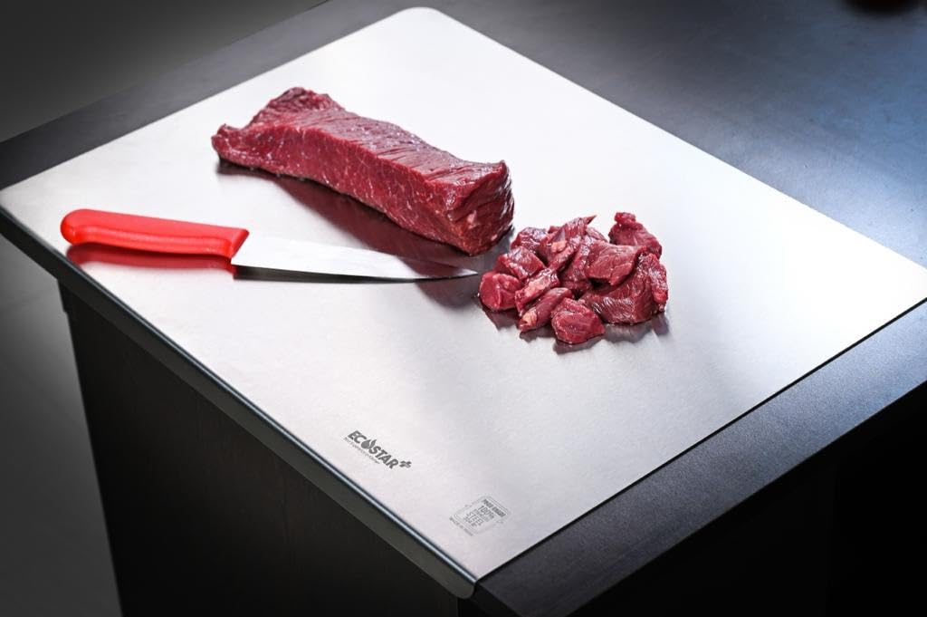Buy ECOSTAR + Counter Top Chopping Board Stainless Steel Worktop ...