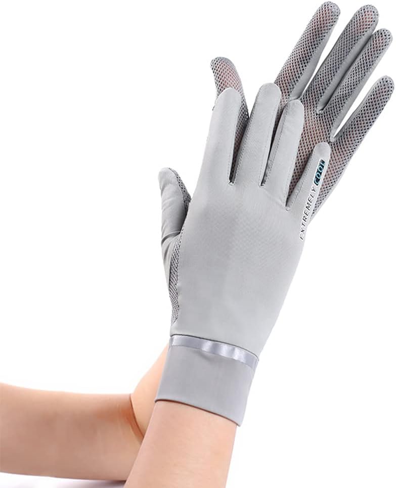 Maxdot Sunblock Fingerless Gloves Non-slip UV Protection Driving Gloves ...