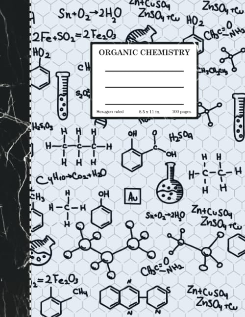 Organic Chemistry: Hexagonal Graph Paper Notebook, 100 pages, 8.5 x 11 ...