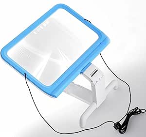 Large Page illuminated Magnifying Glass with 48 Led Lights for Reading ...