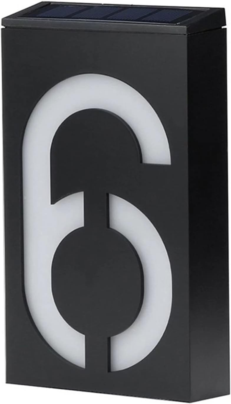 Solar House Number, Solar House Number Light LED Illuminated Address ...